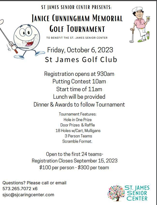 Janice Cunningham Memorial Golf Tournament - St. James - Naturally Meramec